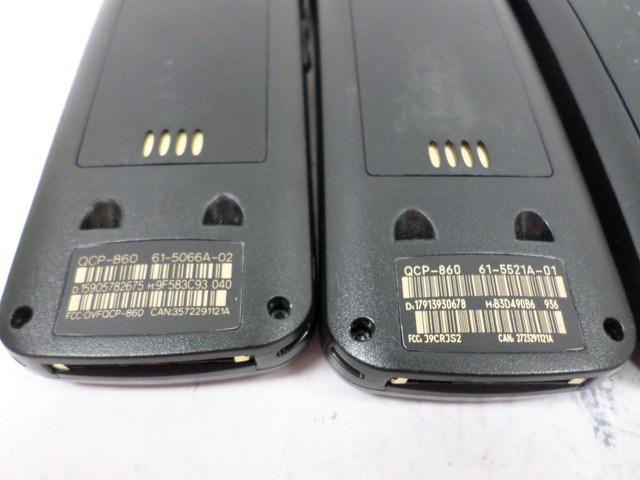 3 x VINTAGE Qualcomm QCP-860 Airtouch Phones 61-5521A-01 w 2 x TXACA031 ...