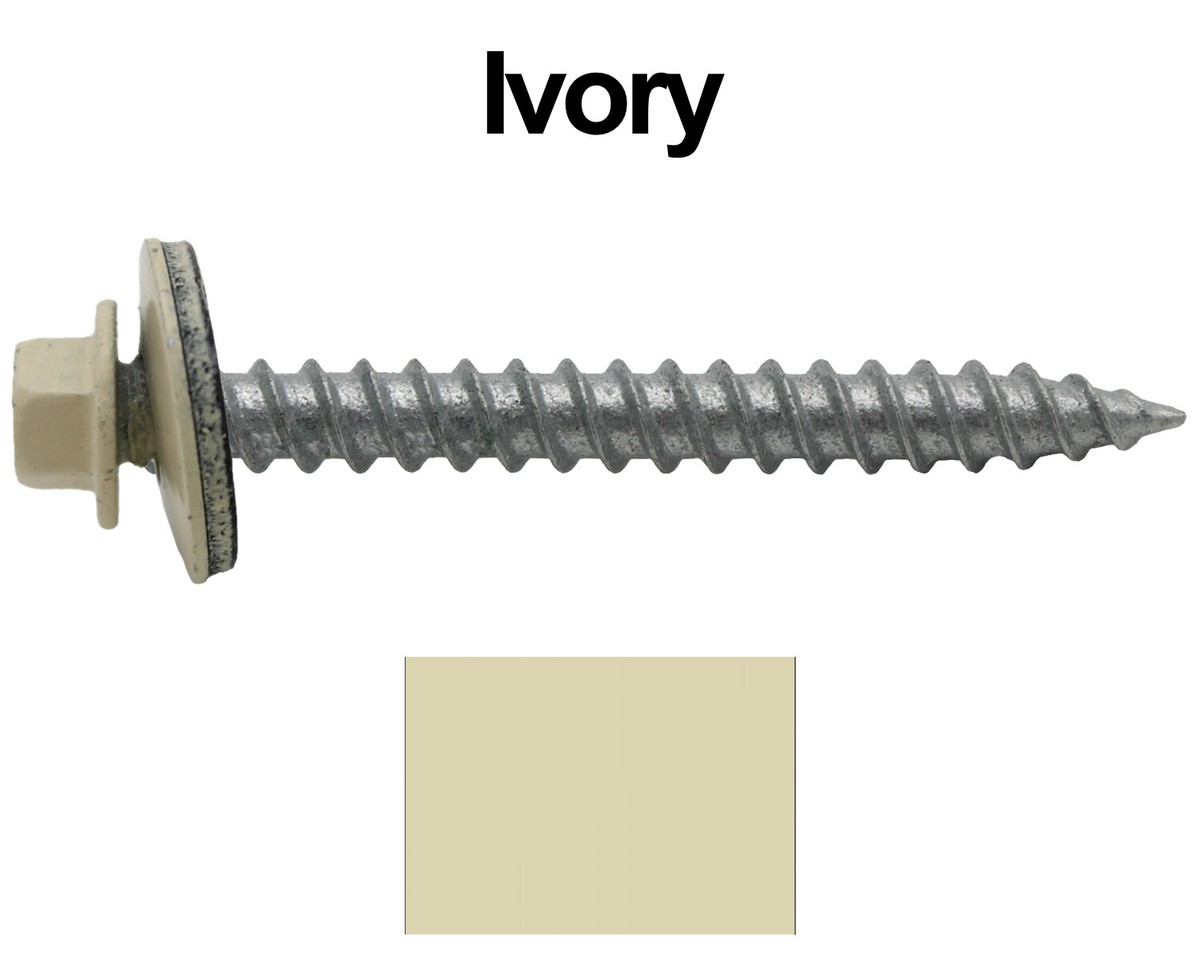 Fabral Metal Screws Metal Roofing Screws White 14 Metal Roofing
