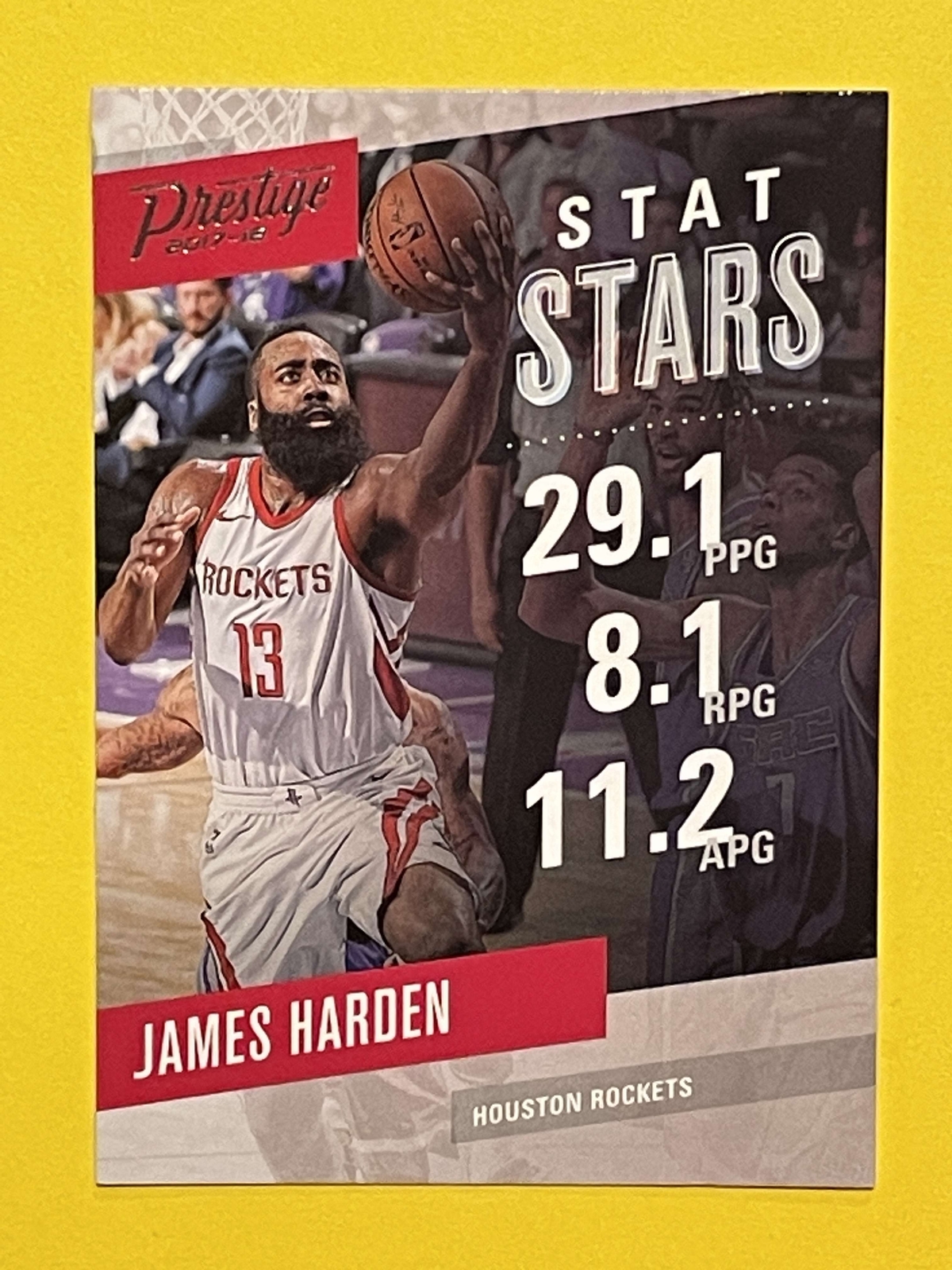 James Harden 2017-18 Prestige Stat Stars #5 Houston Rockets | eBay