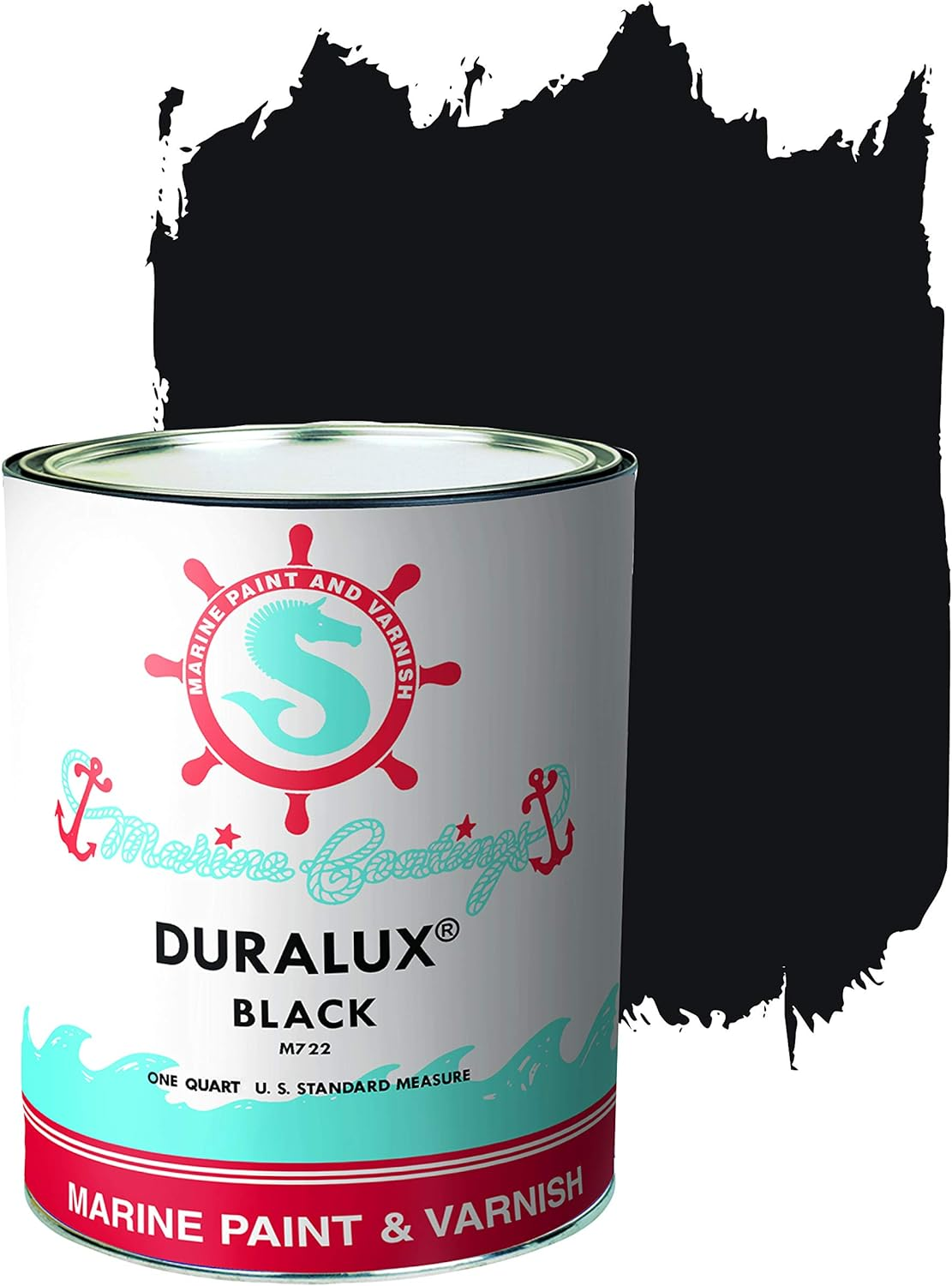 DURALUX Marine Enamel, Black Marine Primer Paint & Aluminum Boat Paint ...
