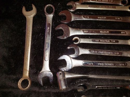 SAE Wrenches Mixed Lot King Craft Bench Top Pro Series Great Neck China ...