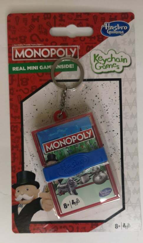 Hasbro Keychain Mini Travel Game Monopoly Game Of Life Trivial Pursuit ...