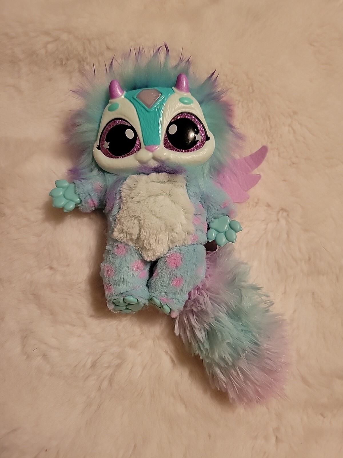 Moose Toys Magic Mixies Interactive 8" Blue Mixie Plush Doll Lights ...