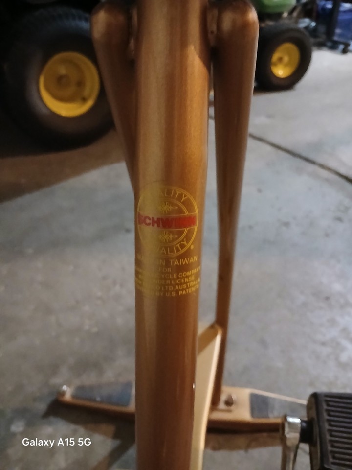 Vintage MCM GOLD SCHWINN AIRDYNE Dual Action EXCERCISE BIKE w/SPEEDO Clean!!! | eBay