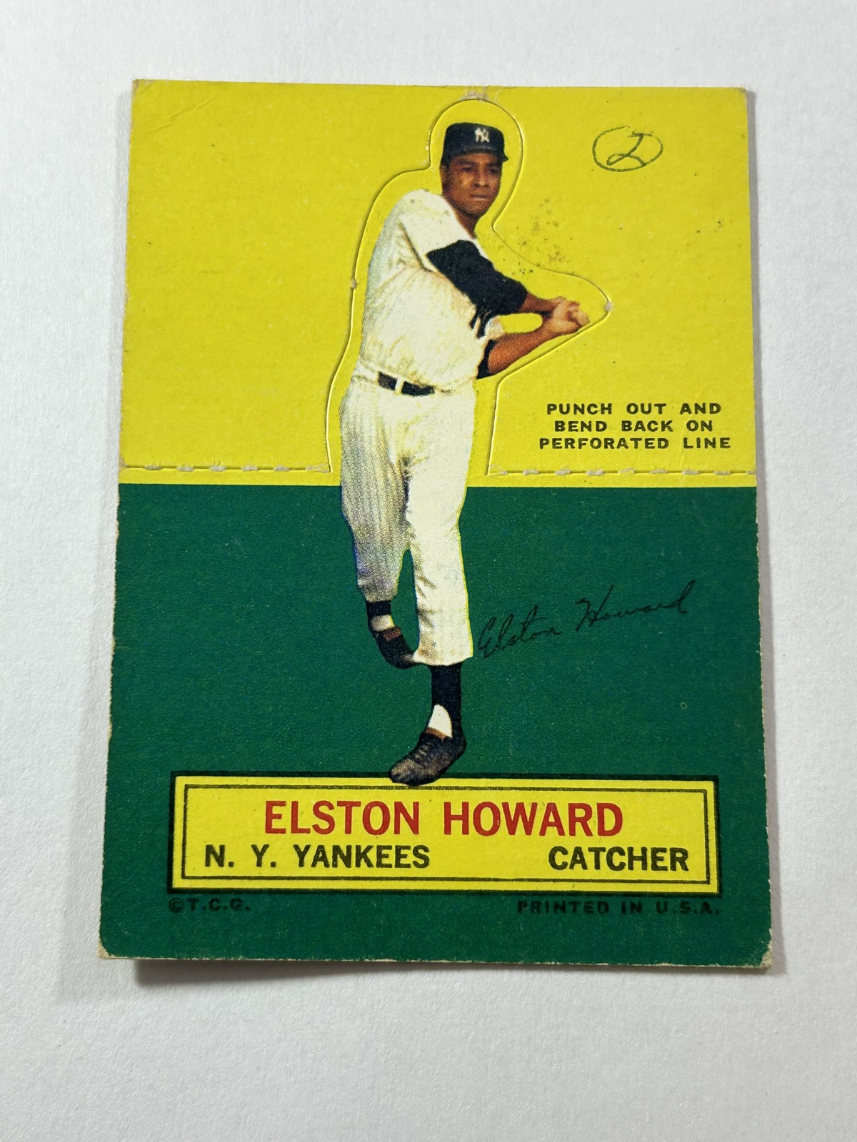1964 Topps Stand-Ups - Stand-Ups Elston Howard WRITING ON FRONT | eBay