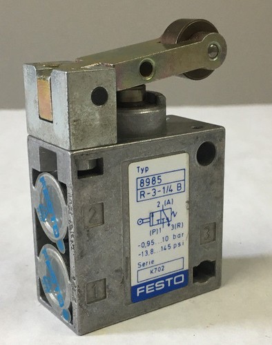 Festo 8985 R-3-1/4 B Roller Lever Valve | eBay