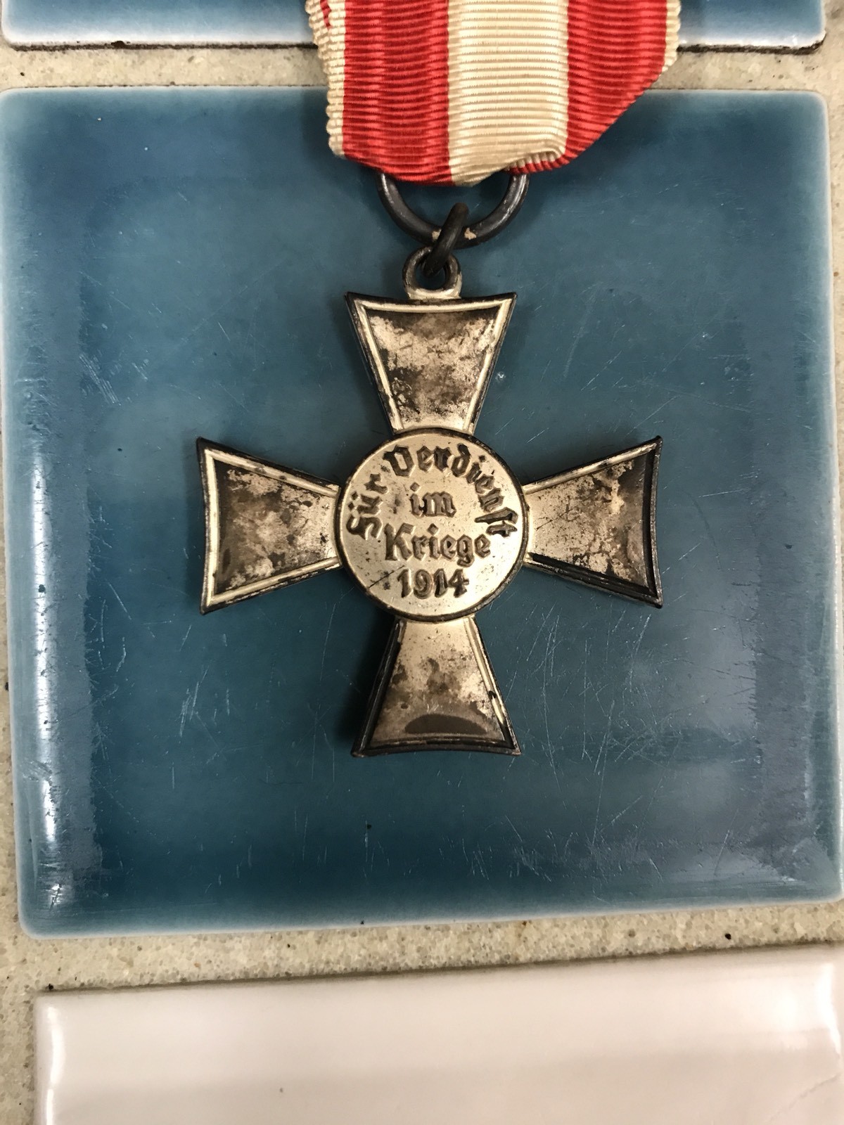 ORIGINAL GERMAN, WW1, HAMBURG HANSEATIC CROSS (IRON CROSS) MEDAL 1914 ...