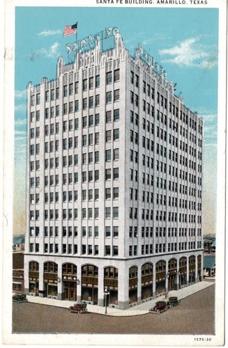 Santa Fe Building Amarillo, Texas - Linen postcard | eBay