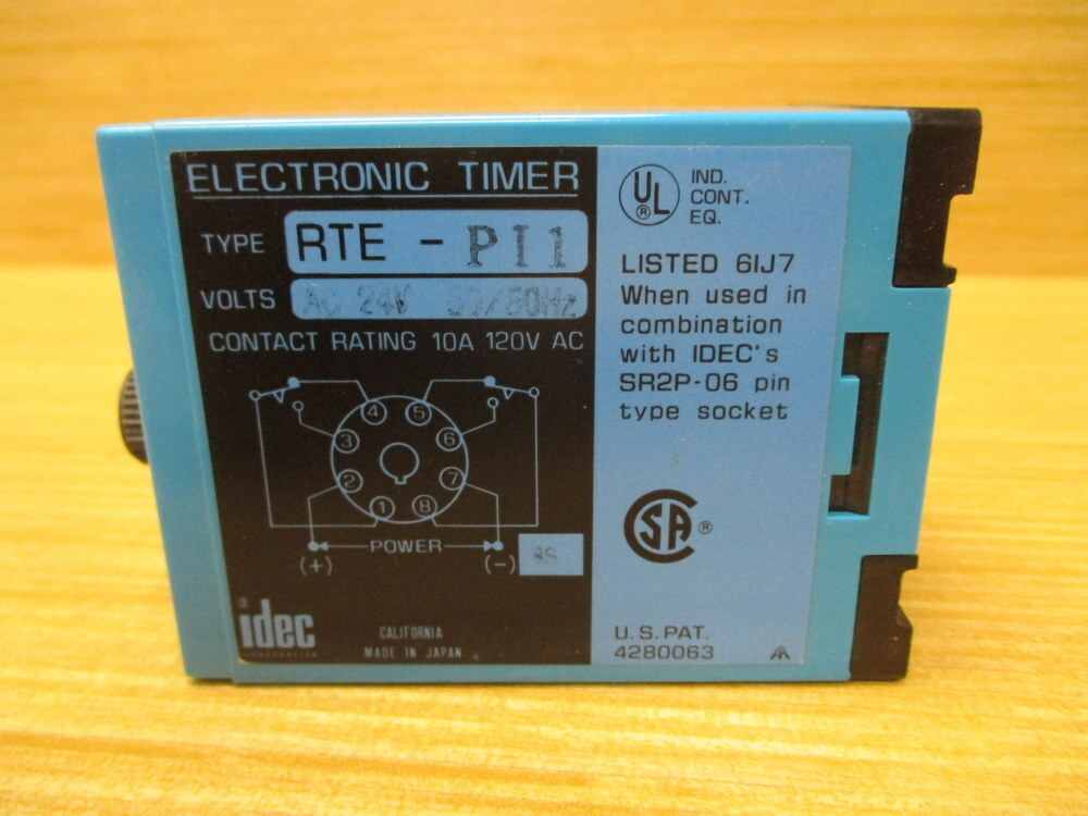 IDEC RTE-P11 Electronic Timer RTEP11 24VDC, 0 Sec - 10 Min | eBay
