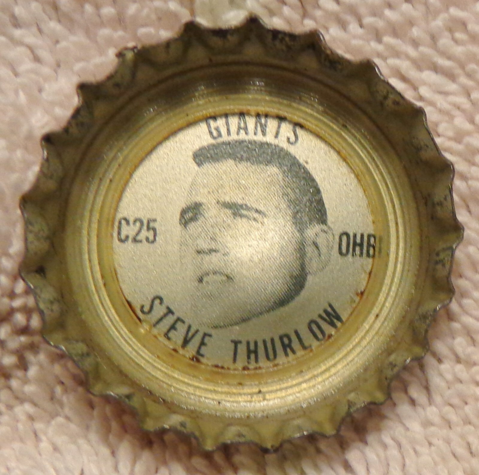 1966 NFL Coke - Giants Bottle Cap - Steve Thurlow - Stanford alumni | eBay