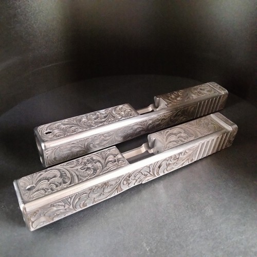 Custom Engraved Hand Polished Glock 17 Slide | eBay