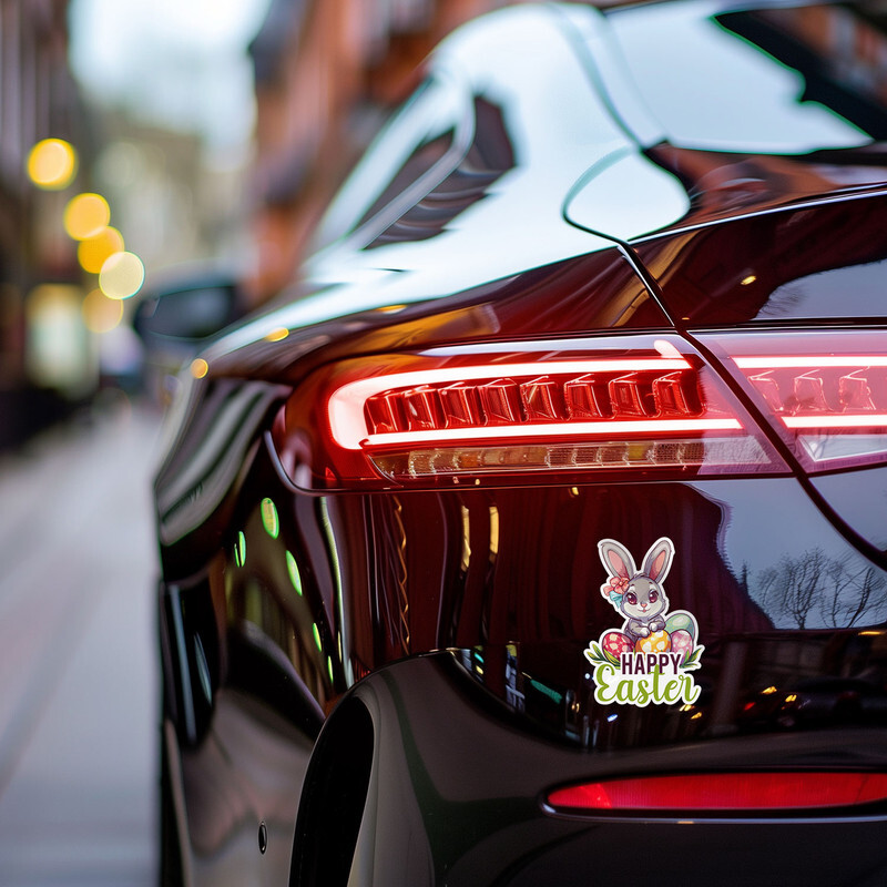 Happy Easter - Car Bumper Sticker Vinyl Art Decal | eBay