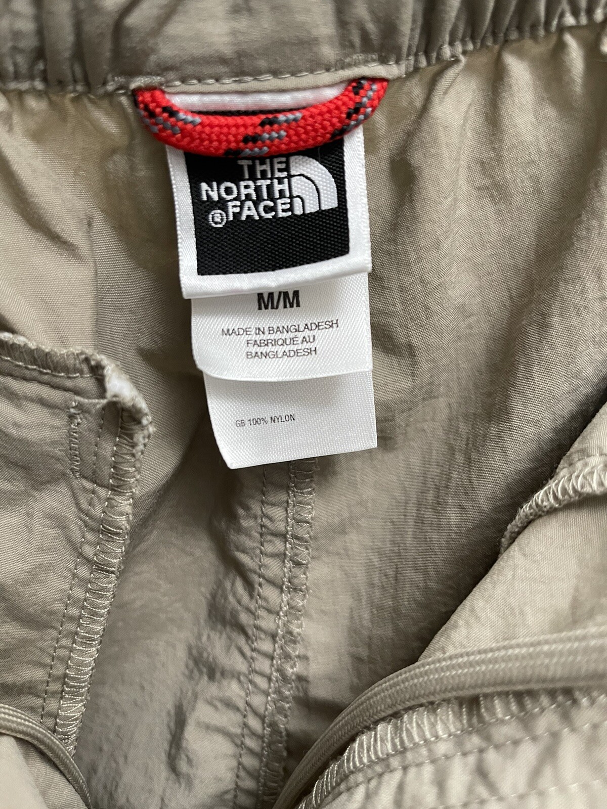 The North Face stow pocket beige nylon M | eBay