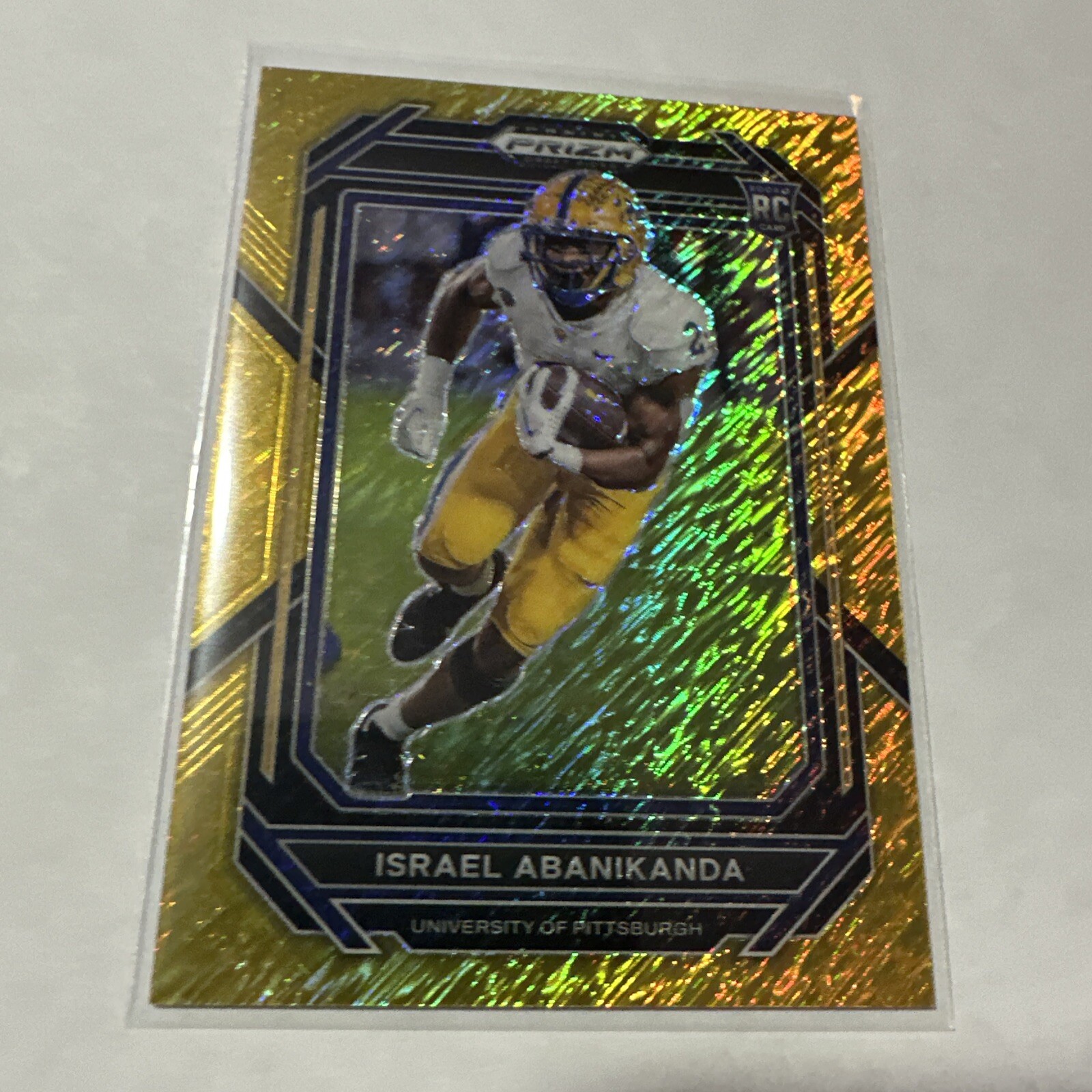 2023 Prizm Draft Picks ISRAEL ABANIKANDA FOTL Gold Shimmer Rookie 13/15 ...