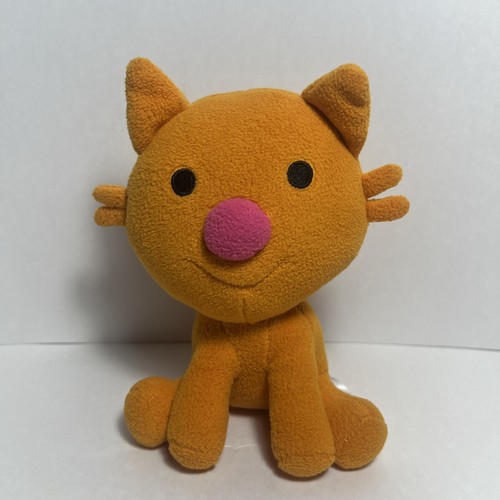 Sago Mini Jinja Cat Plush Toy 8" Orange Sitting Kitty Stuffed Animal ...