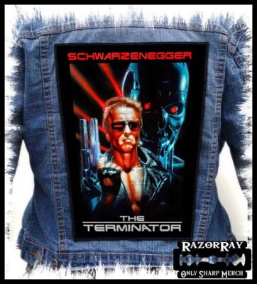 THE TERMINATOR --- Backpatch Back Patch / Schwarzenegger Cult Movie | eBay