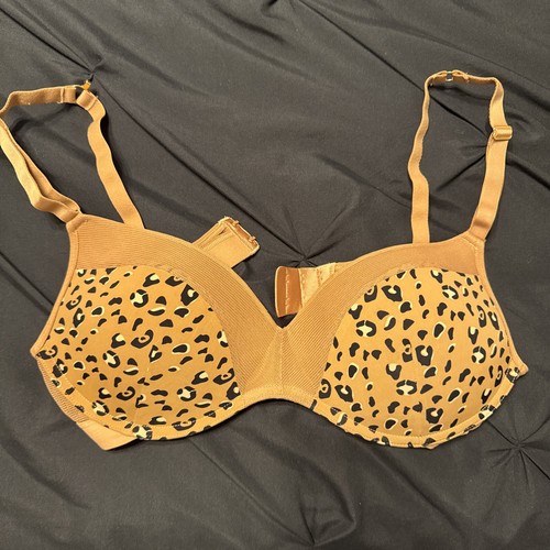 Lively Wireless Padded J-hook on back T-shirt Bra size 38B animal print ...