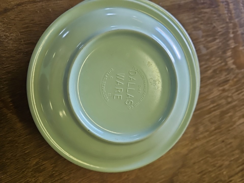 Texas Ware Dallas Ware Melamine Melmac Plates Set of 7 Vintage ...
