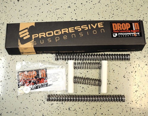 Progressive Drop In Front Fork Lowering Kit Harley 41mm Touring Softail ...