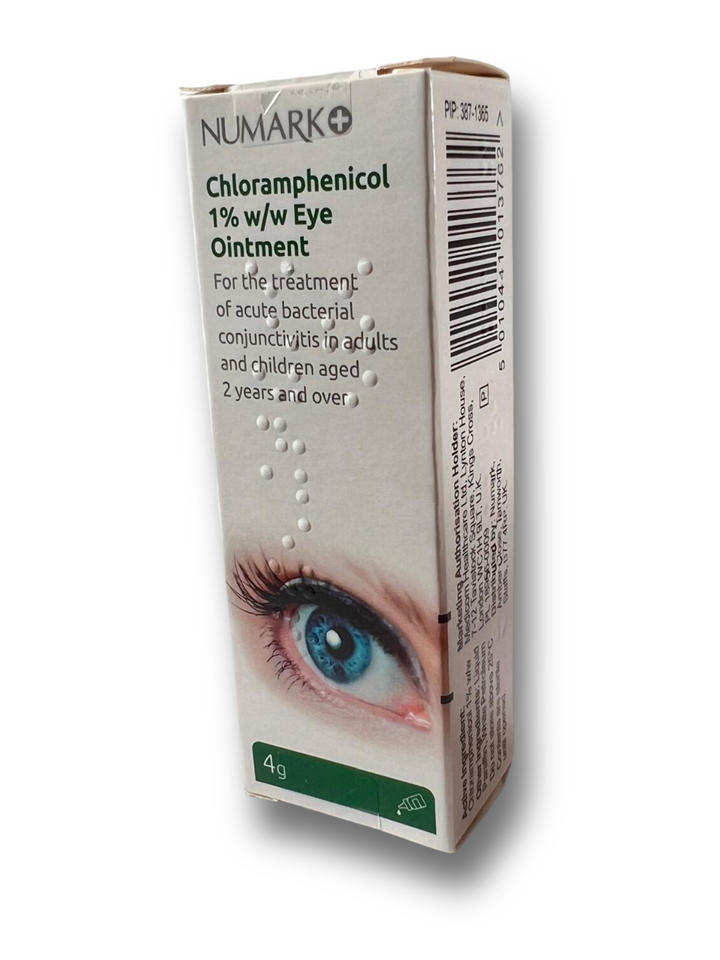 Chloramphenicol 1% Eye Ointment - 4g Bacterial Infection treatment ...