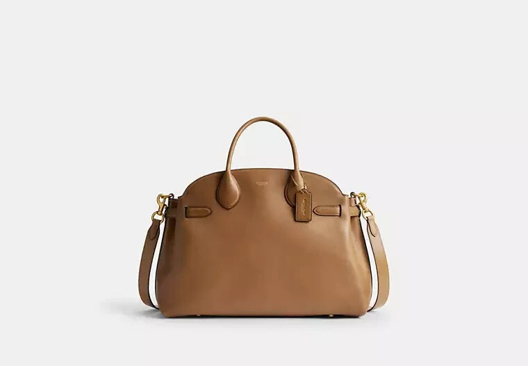 COACH EMPIRE CARRYALL 40 Brass/Honey Brown CW616 | eBay