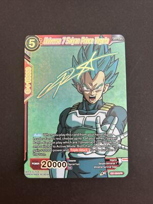 TB1-004 Universe 7 Saiyan Prince Vegeta Custom Signature | Dragon Ball ...