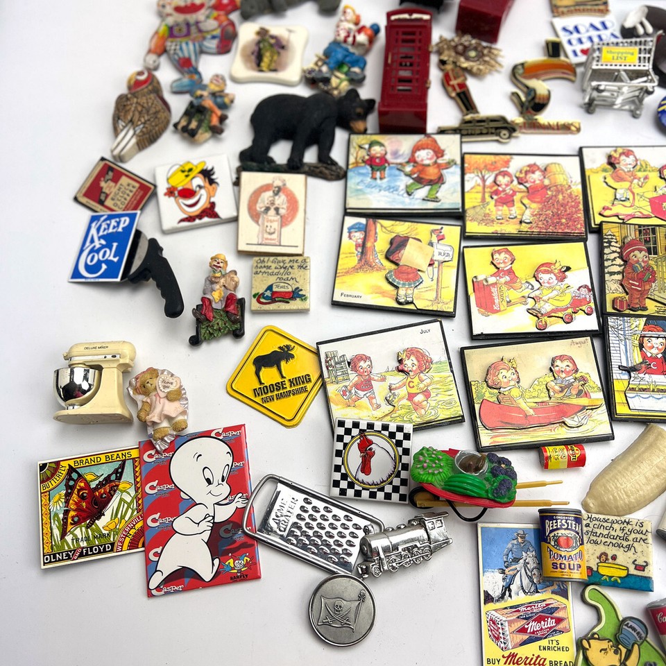 Lot of 150 Vintage 1980s–1990s Novelty Refrigerator Magnets | eBay