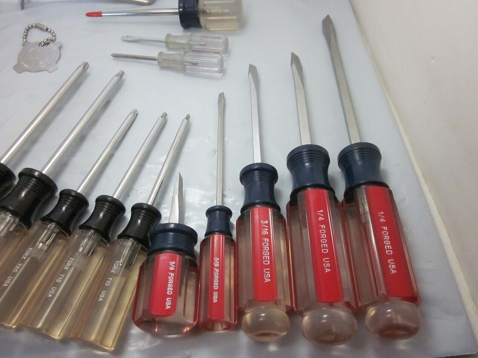 VTG Craftsman Screwdriver Set,Slotted,Phillips ,Torx,Scratch Awl 20 Pc ...
