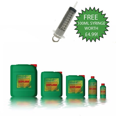 Dutch Pro Hydroponics Explode 250ml 1L 5L 10L Nutrient Plant Growth ...