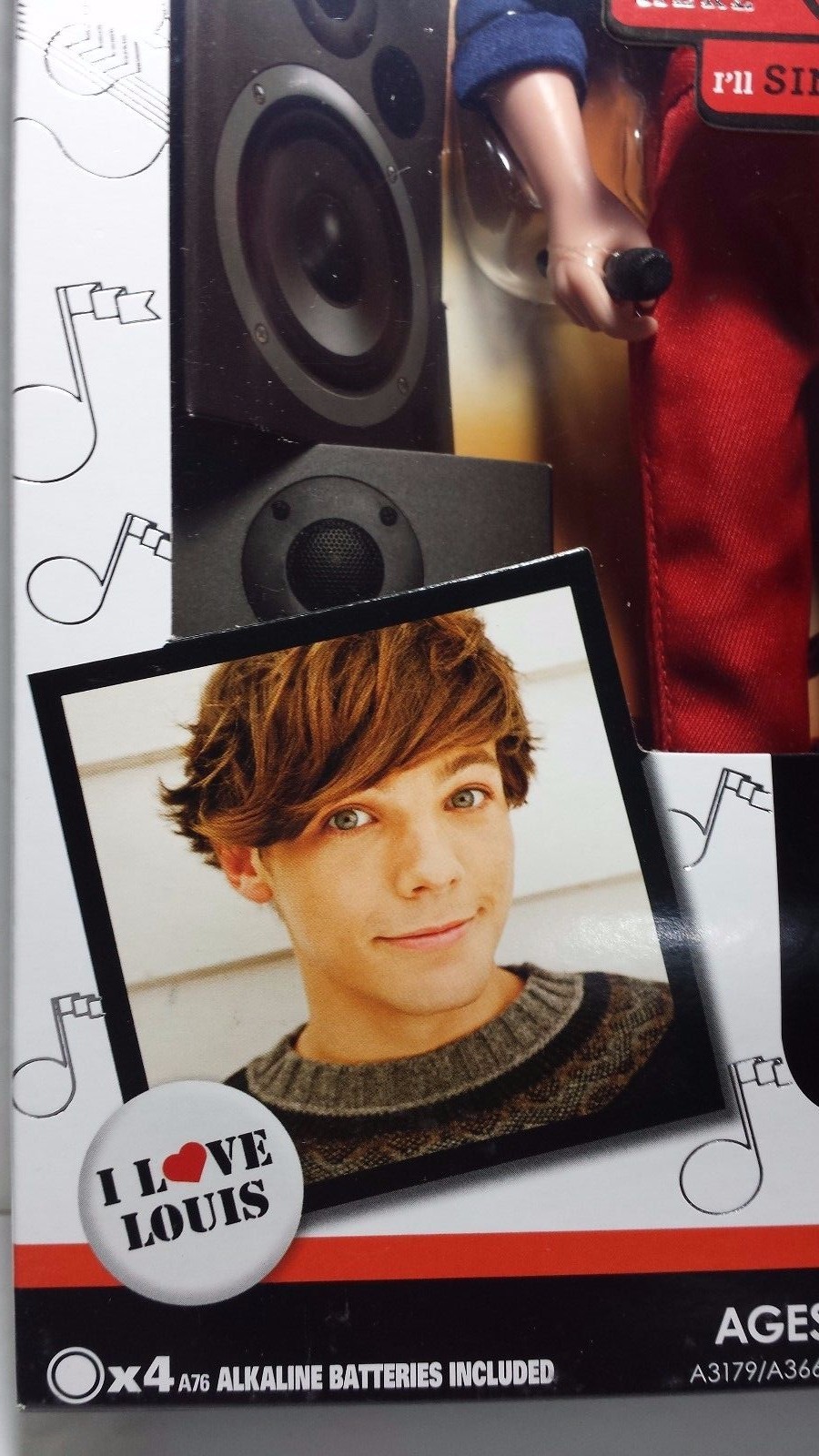 One Direction A3179 Singing Louis Doll for sale online | eBay