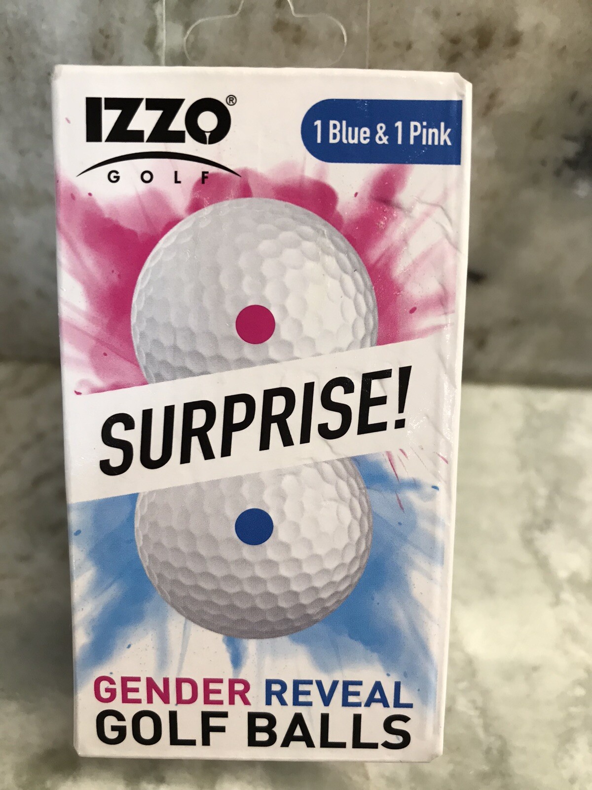 Izzy Golf Gender Revel Golf Balls- 1 Blue/1 Pink-ShipN24Hours | eBay