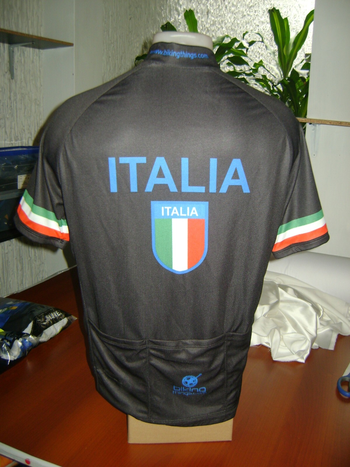 ITALIA BIKE JERSEY BLACK ITALIAN CYCLING SHIRT SIZE XL COOL ITALY ...