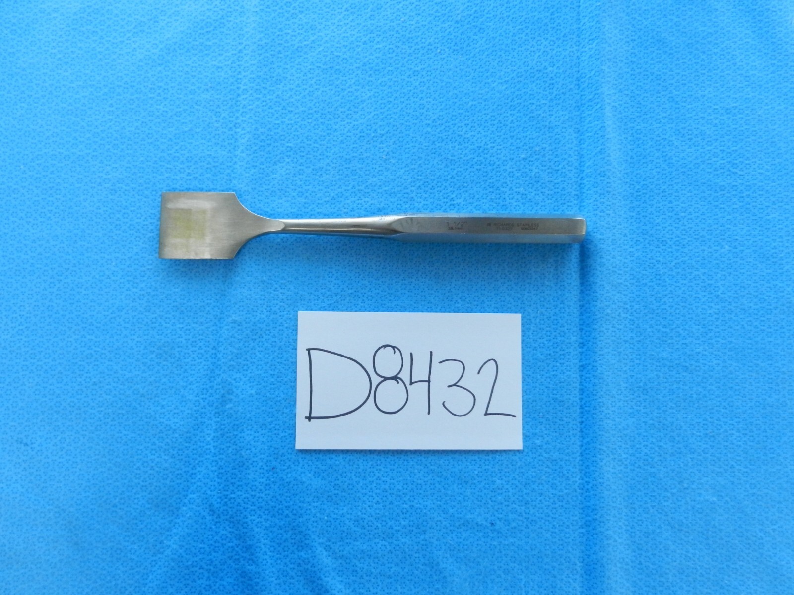 D8432 Richards Surgical Hibbs 1 1/2" Orthopedic Chisel 24cm Total ...