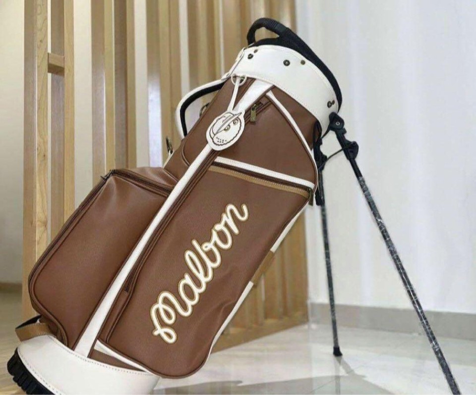 Malbon Golf Malbon Caddy Bag Brown Brown Malbon New | eBay