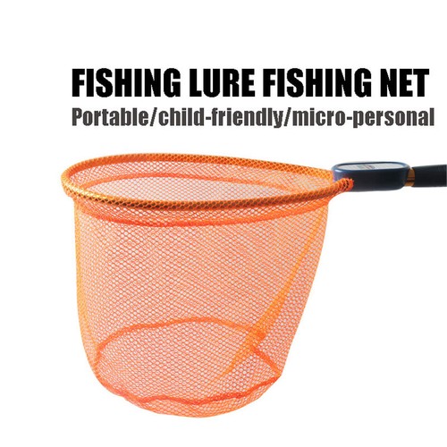 Fly Fishing Landing Net Bass Trout Fishing Net Short Rubber Handle ...