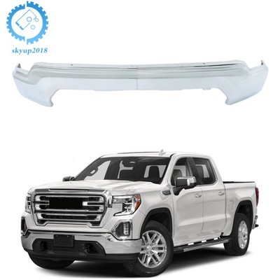 Split Front Bumper For GMC Sierra 1500 19-2021 Chrome W/o Sensors Holes ...