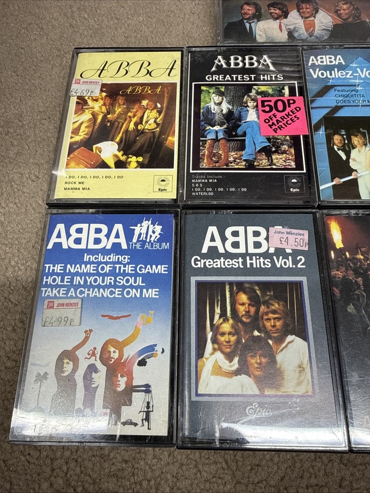 ABBA Music Cassette Tapes Vintage Collection Job Lot Bundle x9 | eBay UK