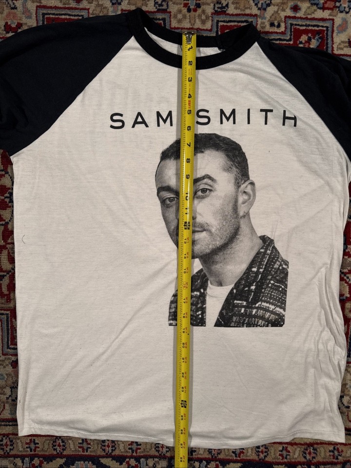 Sam Smith T Shirt Pop Music T Shirt R&B T Shirt Mens Large Concert T ...