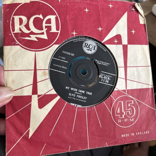 ELVIS PRESLEY - A Big Hunk O’ Love Of 7” Single Vinyl Record 1959 RCA ...