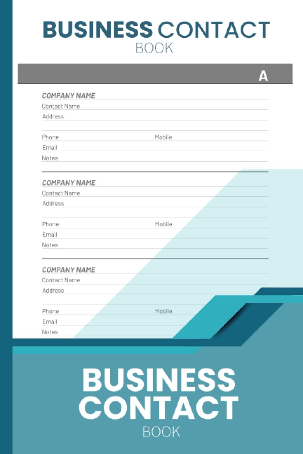Business Contact Book: A-Z Address Log with Phone, Email, Company, and ...
