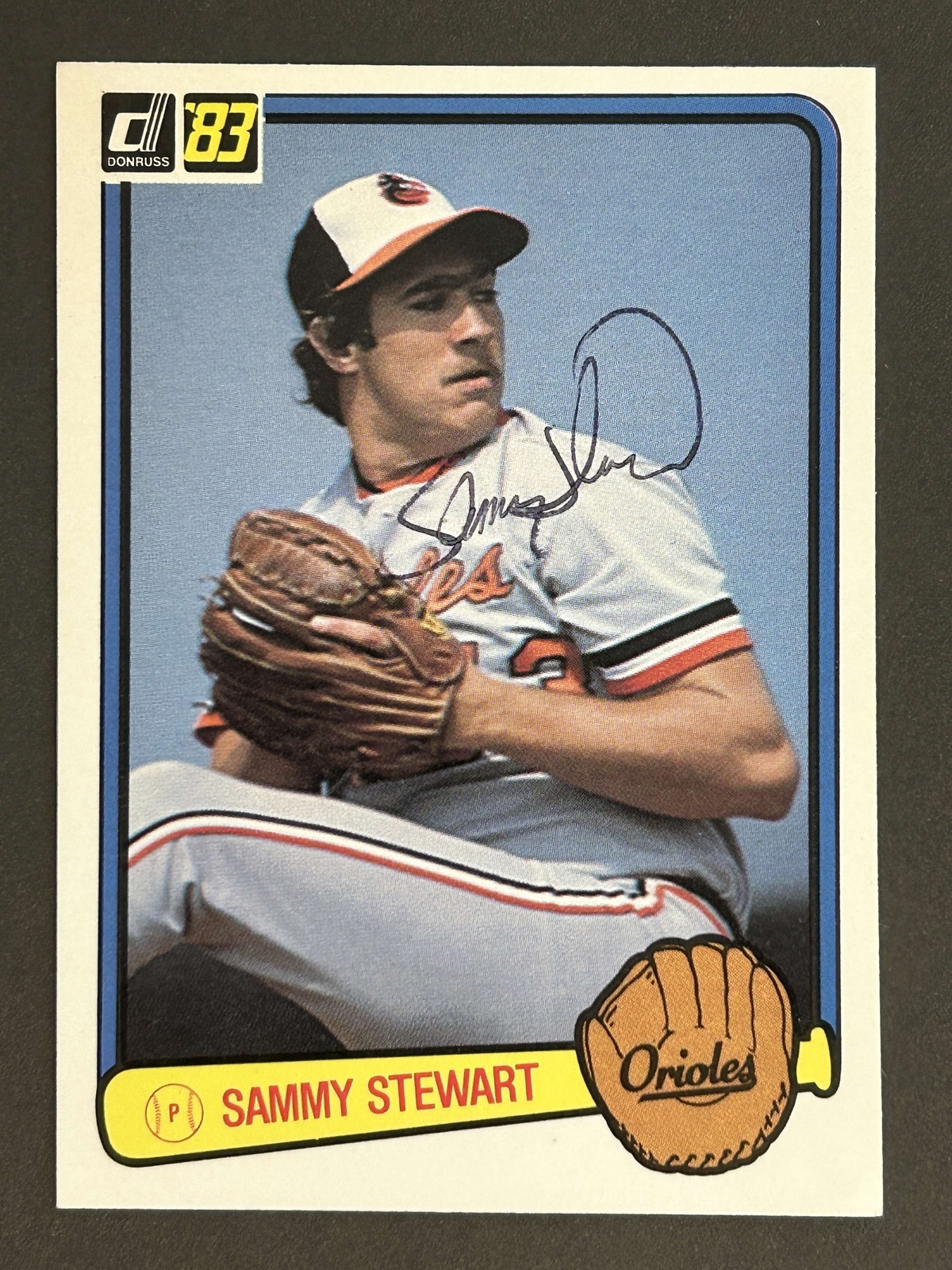 Sammy Stewart Autograph Signed 1983 Donruss Baltimore Orioles | eBay