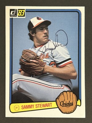 Sammy Stewart Autograph Signed 1983 Donruss Baltimore Orioles | eBay