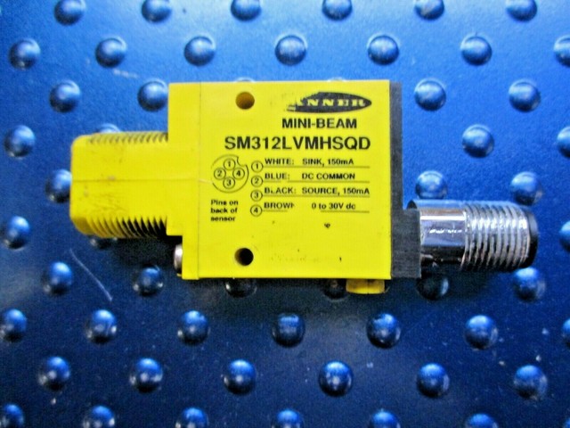 Banner SM312LVMHSQD Mini Beam Photoelectric Sensor 10-30 VDC Sm312 for ...