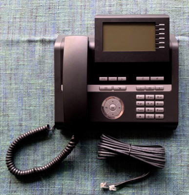 Siemens Open Stage 40T schwarzes Telefon mit Kabel – gebraucht (siehe ...
