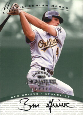 1997 Donruss Signature Autographs Millennium #53 Ben Grieve Auto /1000 ...