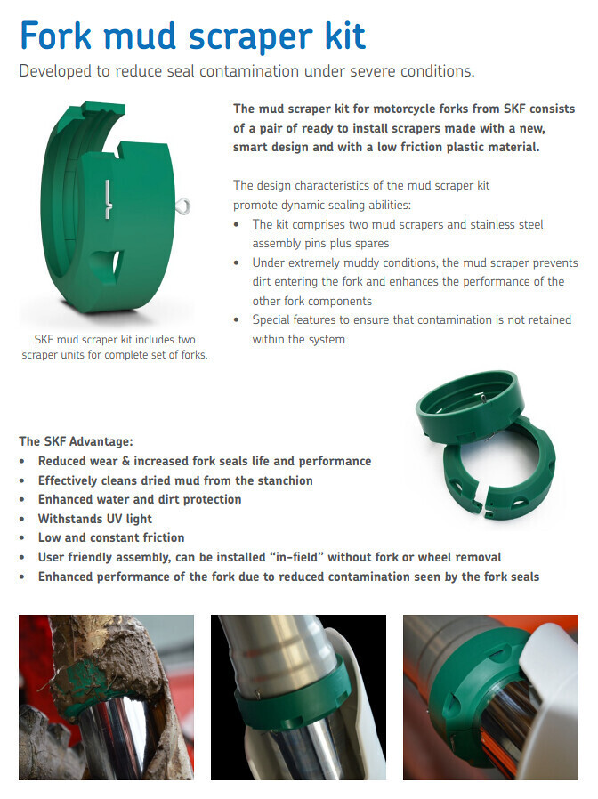 SKF Mud Scraper Kit for 2004-2008 Husaberg FE550 / FE650 - WP 48mm | eBay