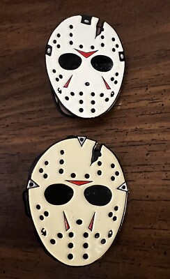 Friday the 13th Jason Voorhees Horror Pin Lot With Removable Masks | eBay
