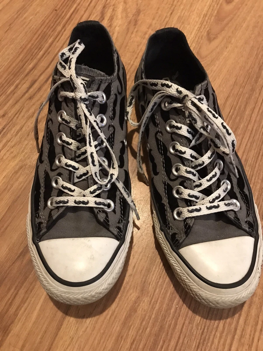 Mustache Converse Sneakers