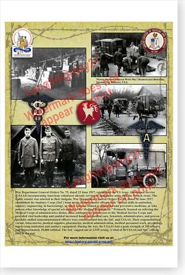 US Army Medical Services Corps AMEDD WWI Centennial Commemoration ...