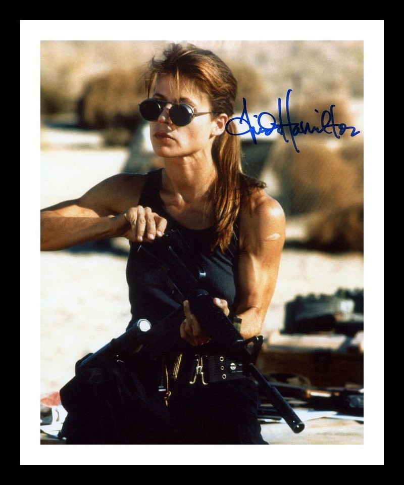 Linda Hamilton - Terminator 2 Autographed Signed & Framed Photo | eBay